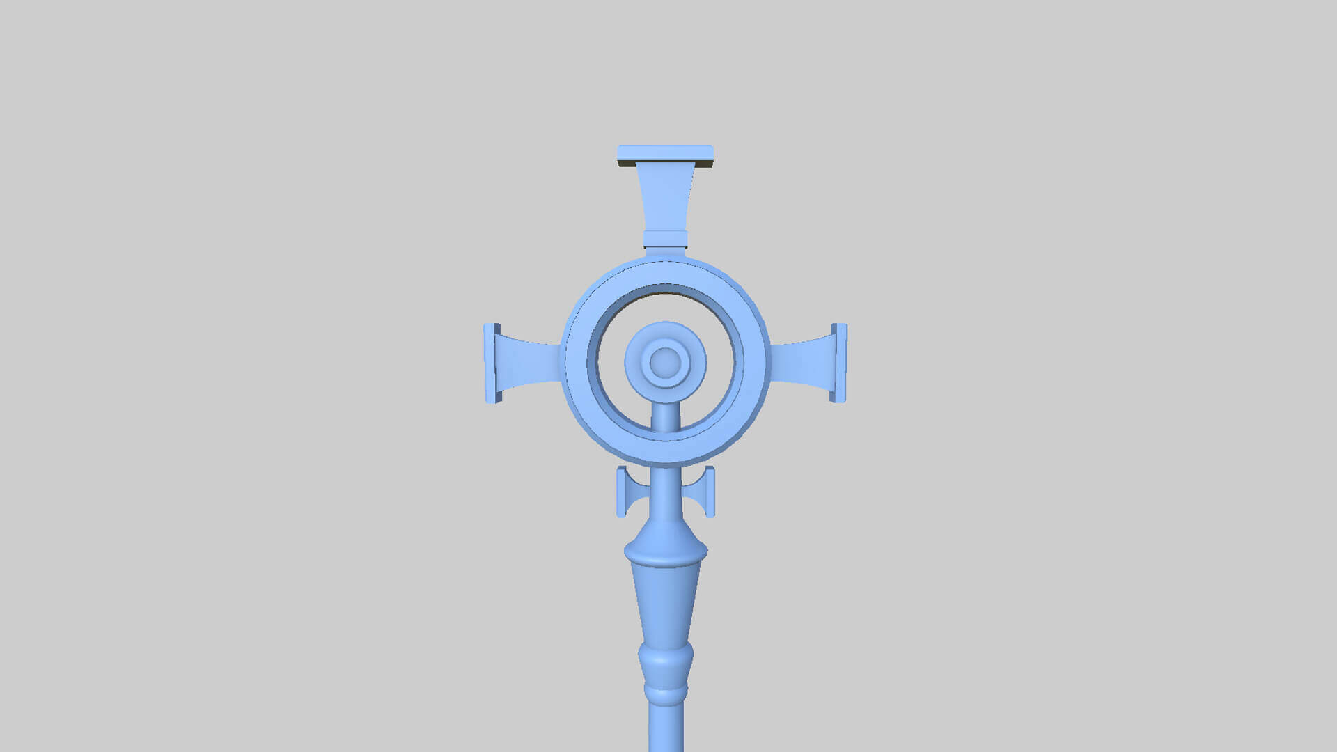 Medieval Mage Staff Model B 03 - White Holy by gsommer