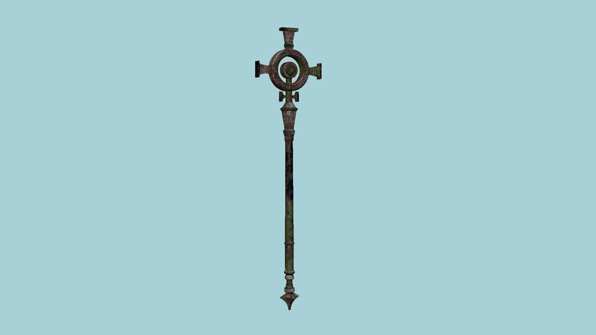 Medieval Mage Staff Model B 06 - Destroyed by gsommer
