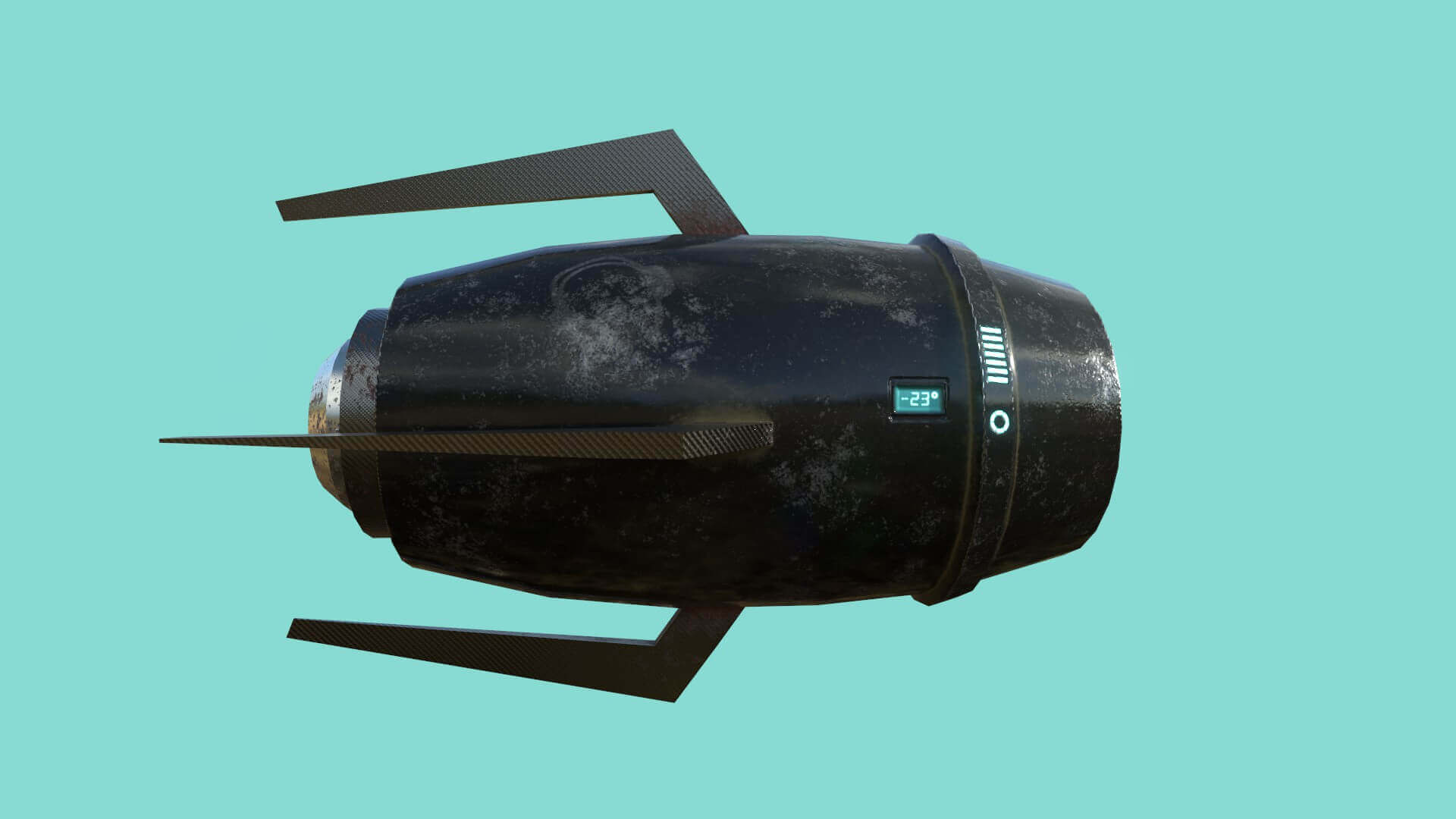 Mega Buster Bomb 02 - Black 3D Model by gsommer