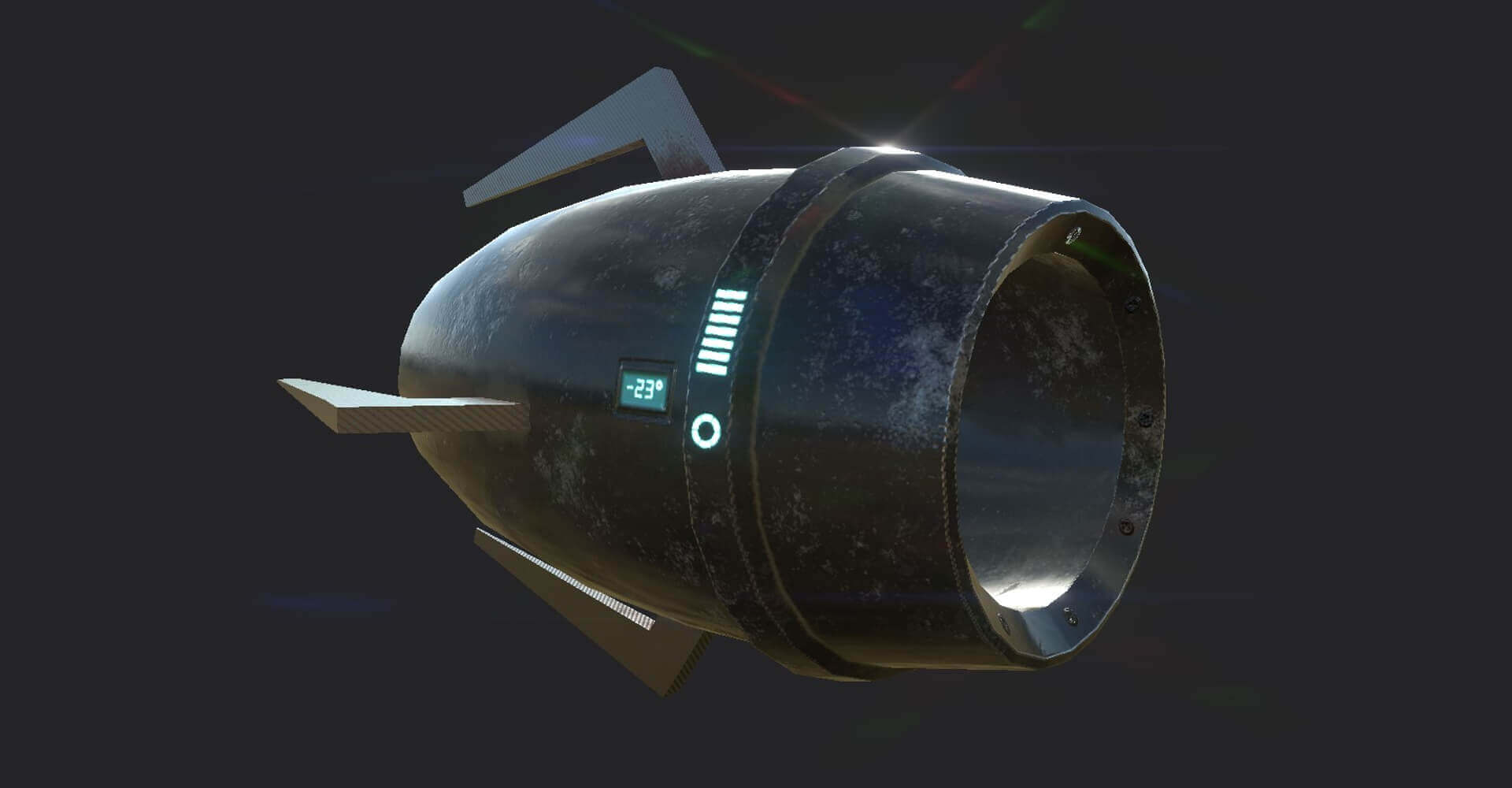 Mega Buster Bomb 02 - Black 3D Model by gsommer