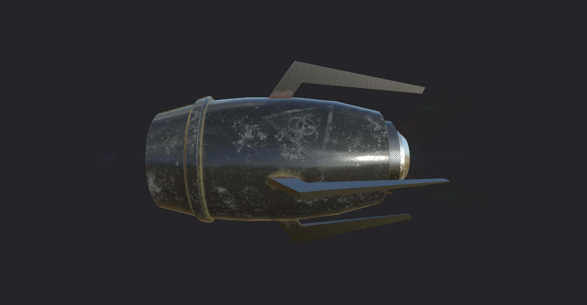 Mega Buster Bomb 02 - Black 3D Model by gsommer