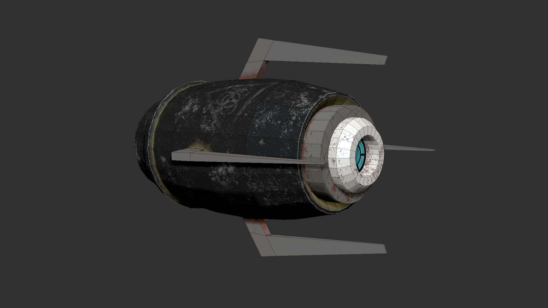 Mega Buster Bomb 02 - Black 3D Model by gsommer