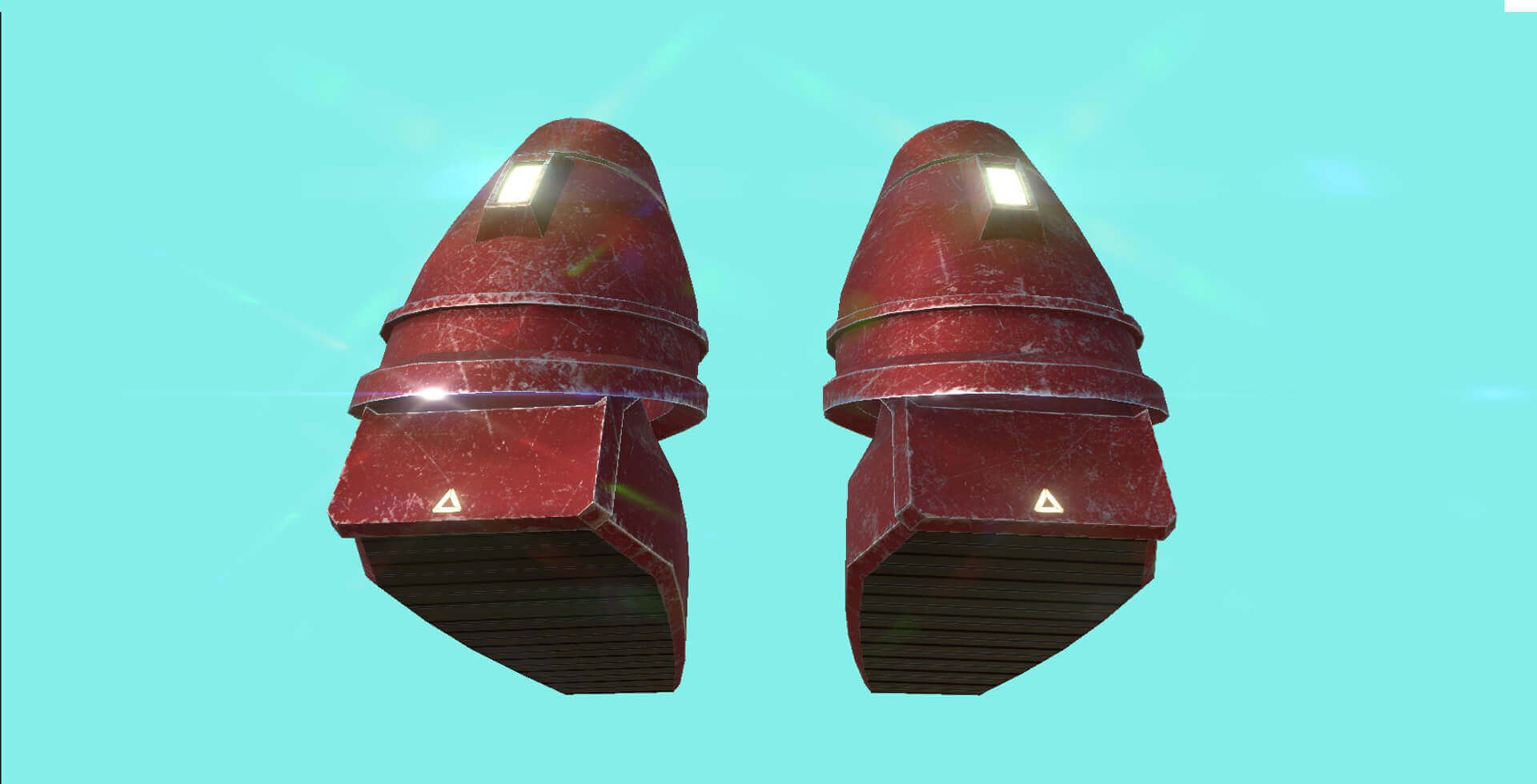 Megaman Boot 01 - Red 3D Model by gsommer