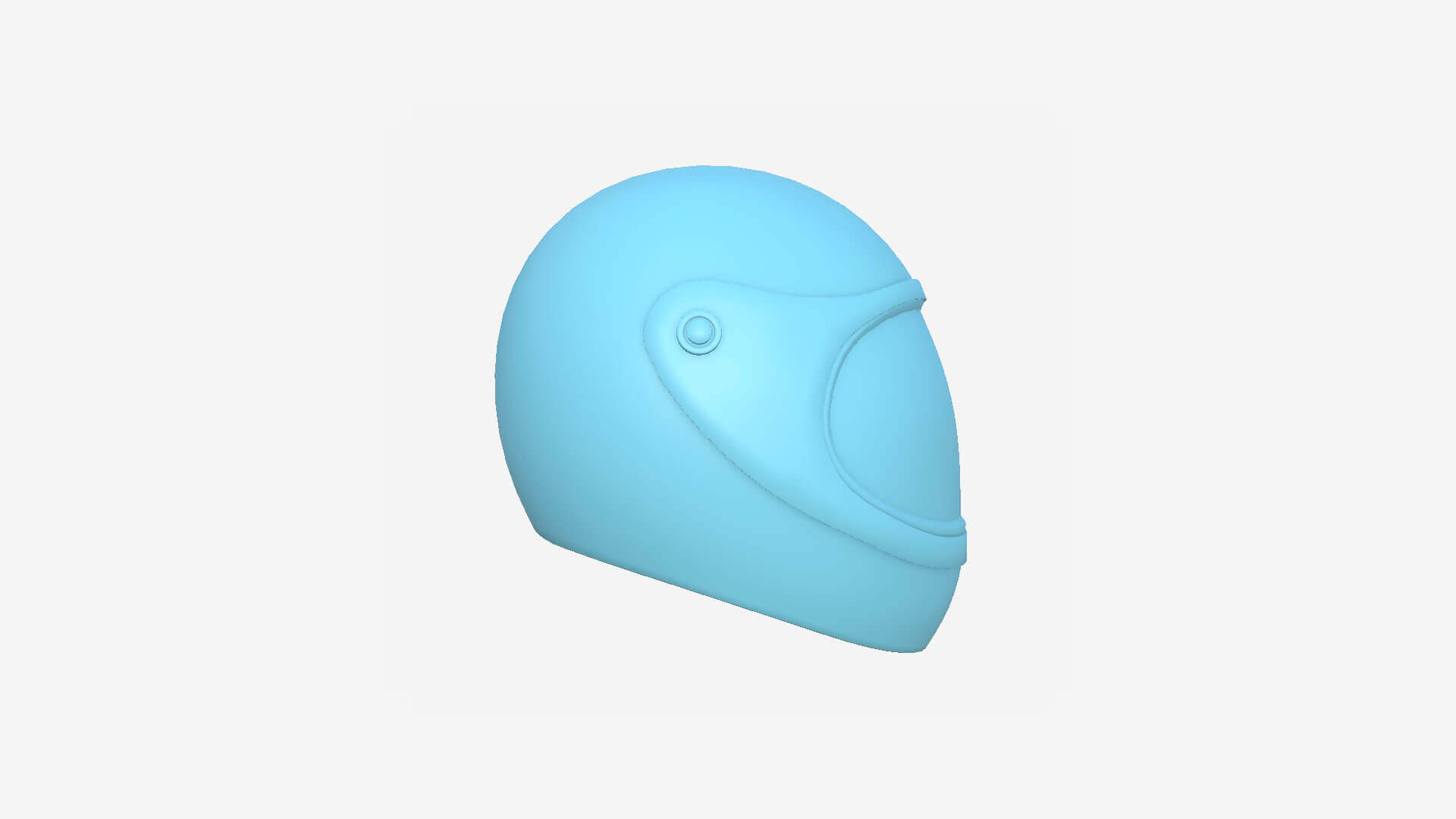 Motorcycle Helmet 05 - Blue Skull 3D Model by gsommer