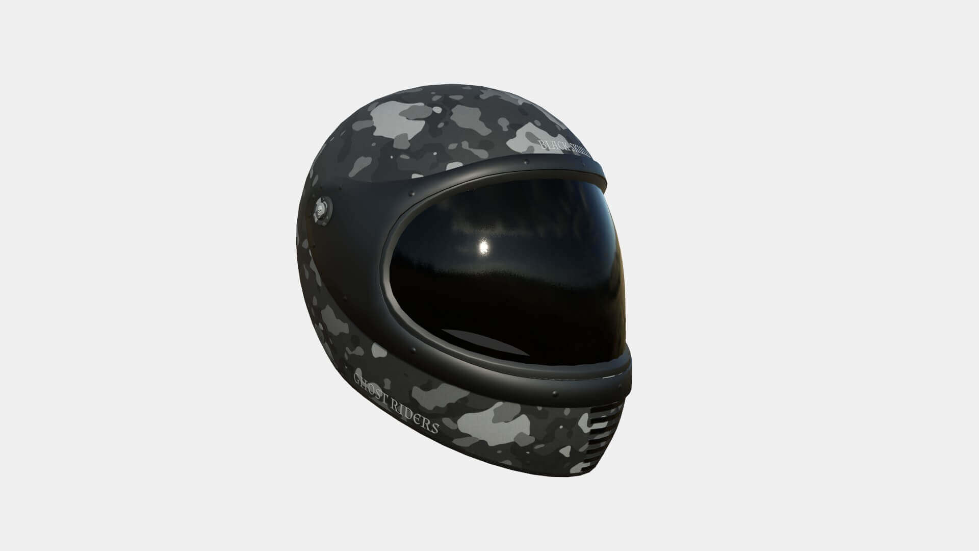 Black Ghost Motorcycle Helmet