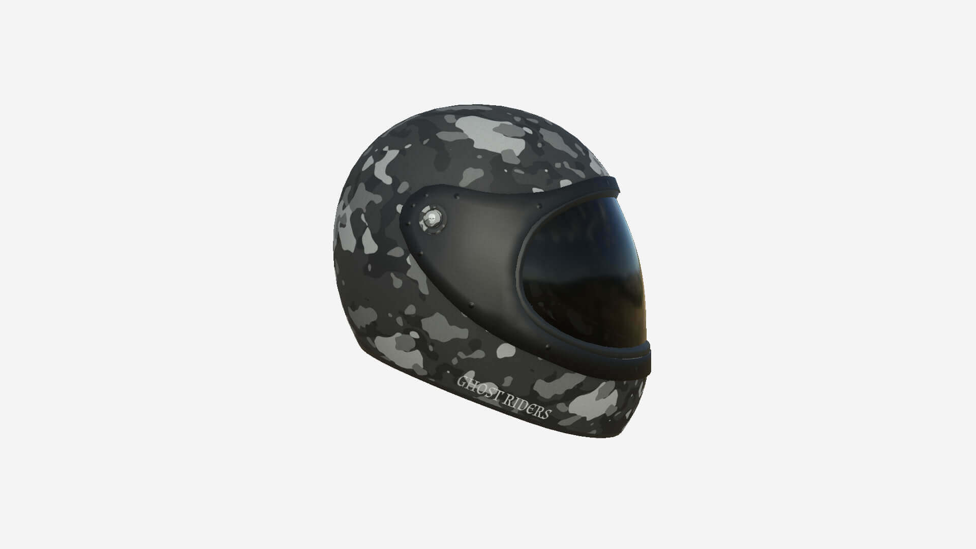 Digital Camo Motorcycle Helmet