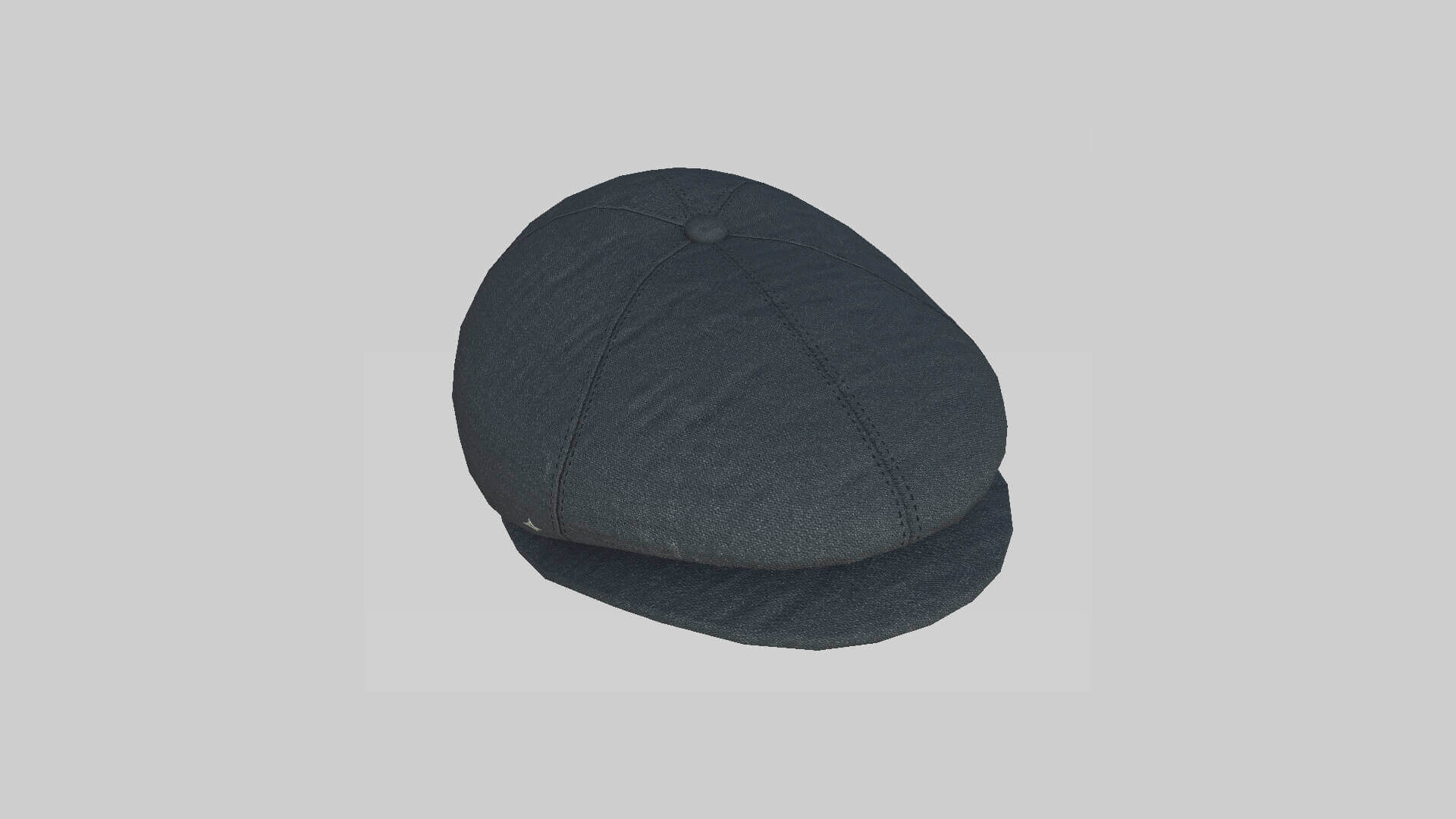 Newsboy Hat 01 - Dark Gray 3D Model by gsommer