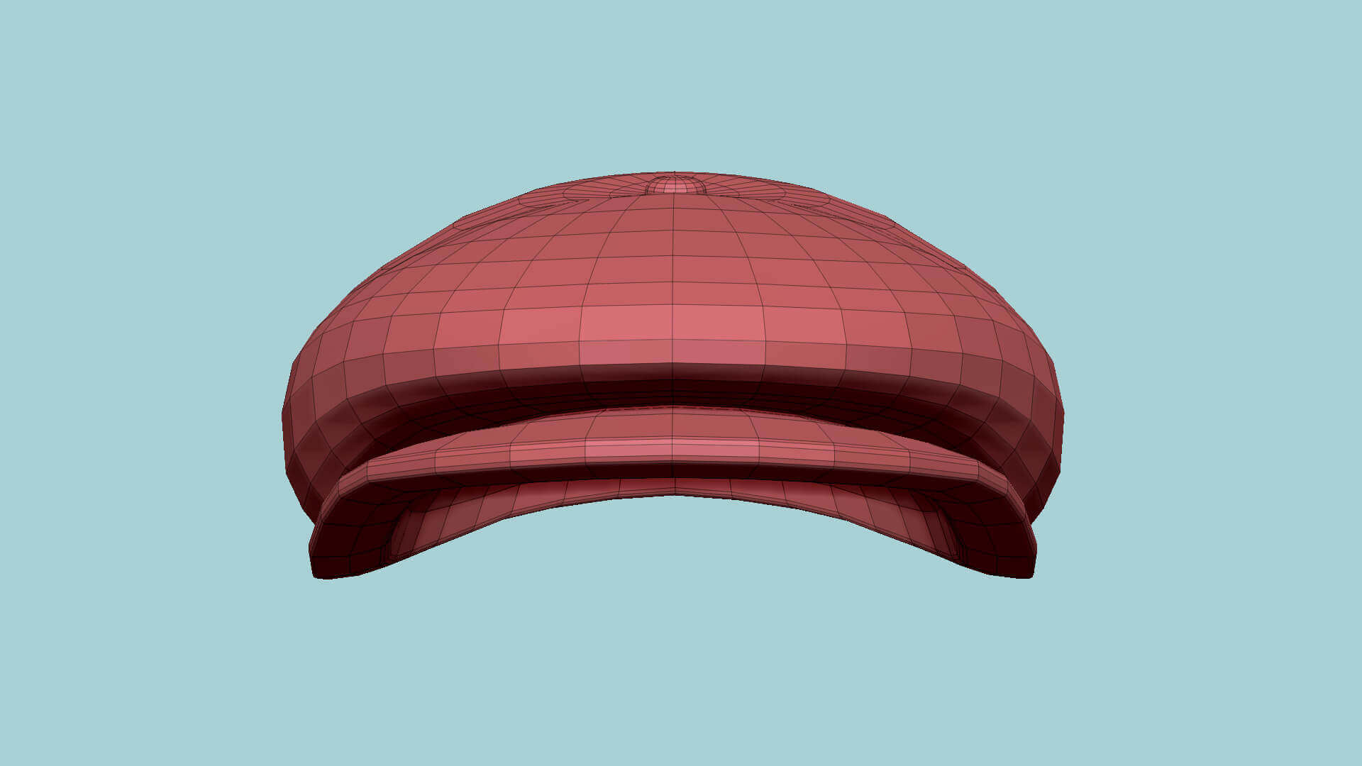 Newsboy Hat 01 - Dark Gray 3D Model by gsommer