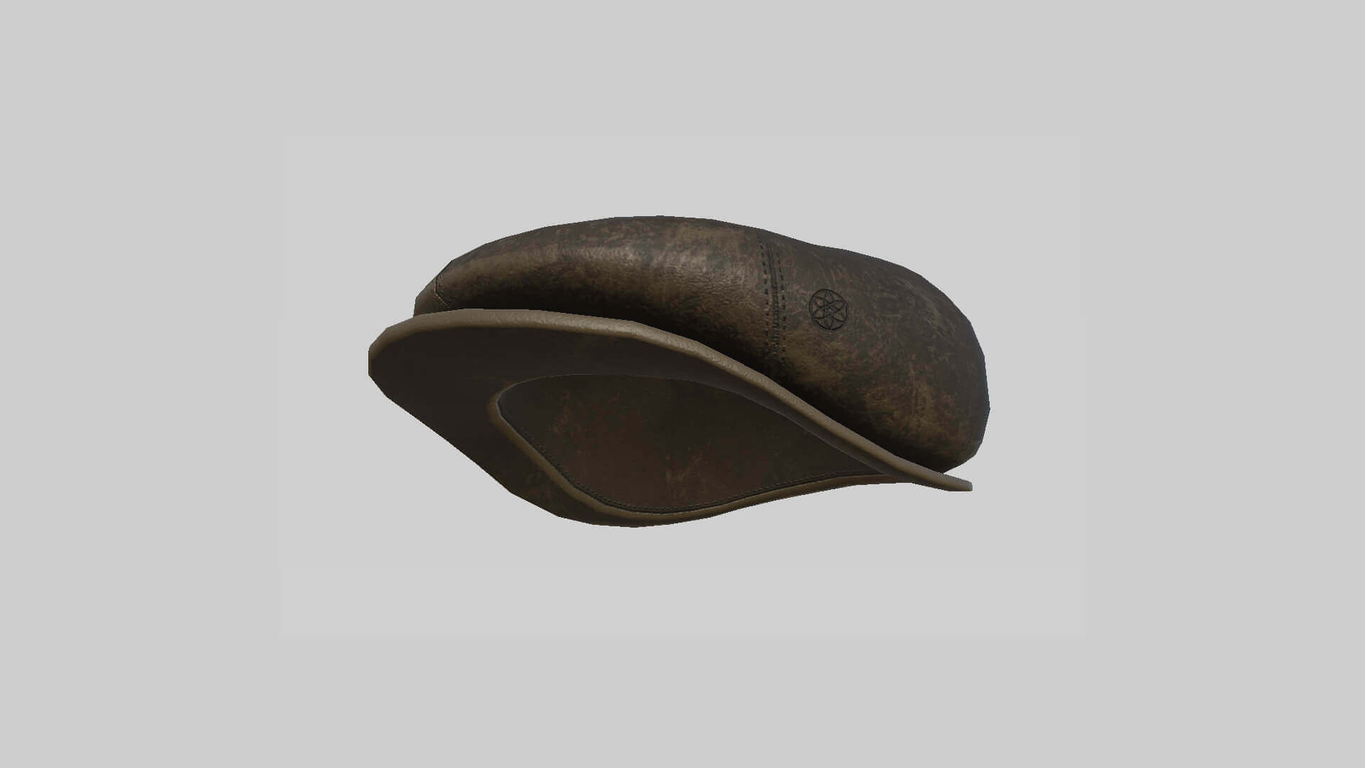 Newsboy Hat 03 - Rust Leather 3D Model by gsommer