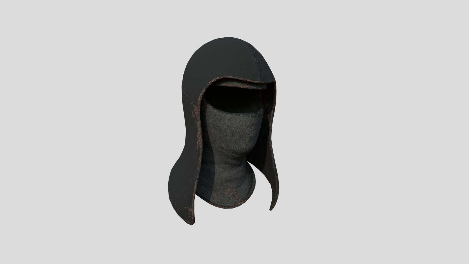 Ninja Hood 04 - Black 3D Model by gsommer