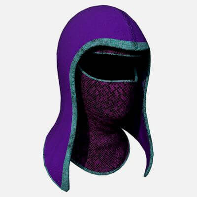 Ninja Hood 07 - Purple 3D Model by gsommer