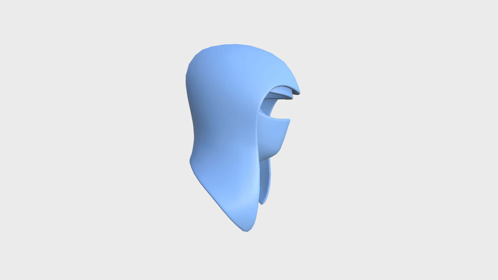 Ninja Hood 09 - Red Cartoon 3D Model by gsommer