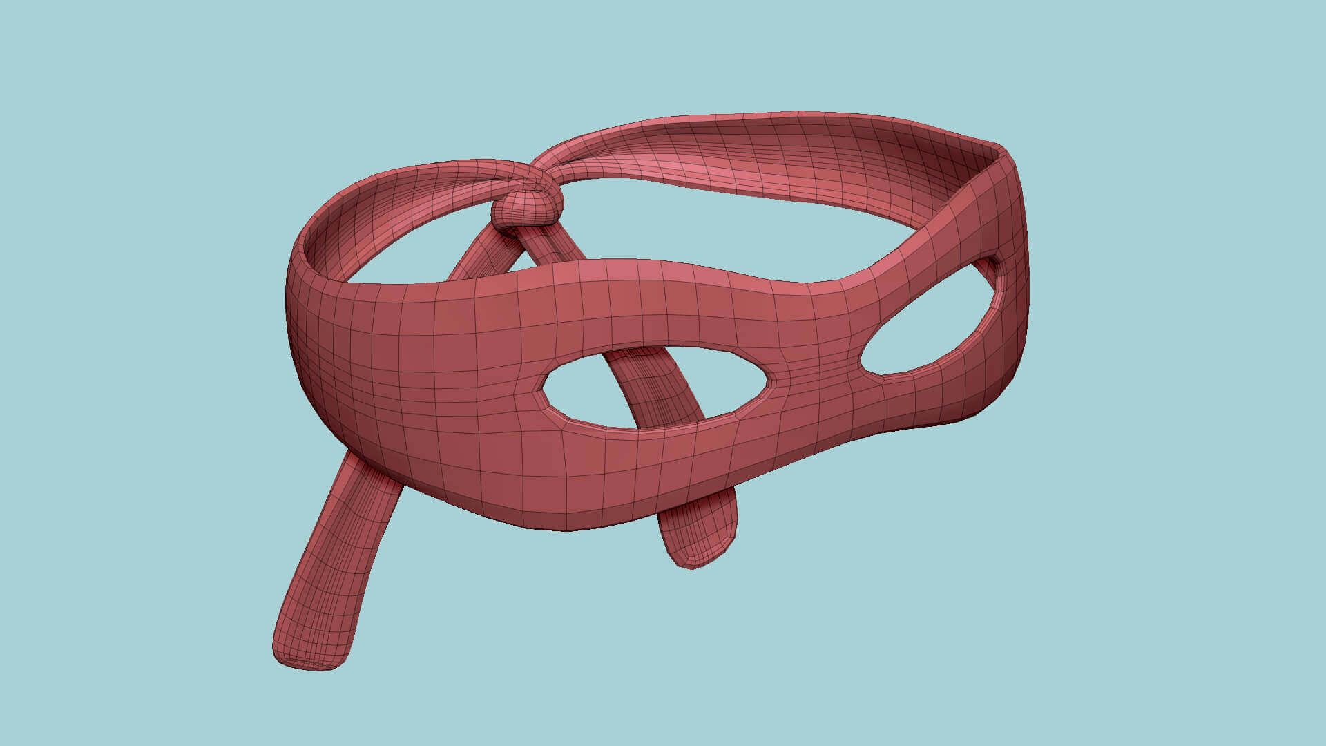 Ninja Turtle Mask 01 - Blue 3D Model by gsommer