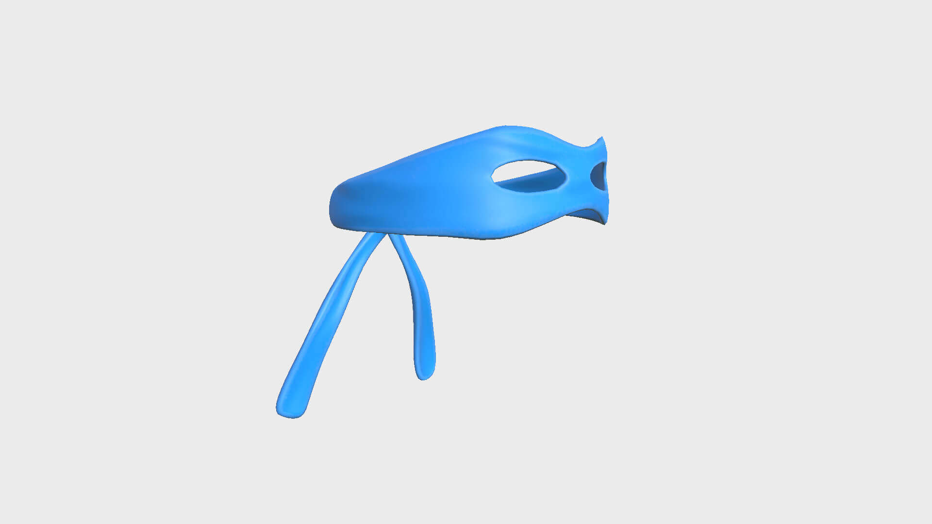 Ninja Turtle Mask 05 - Blue Cartoon 3D Model by gsommer