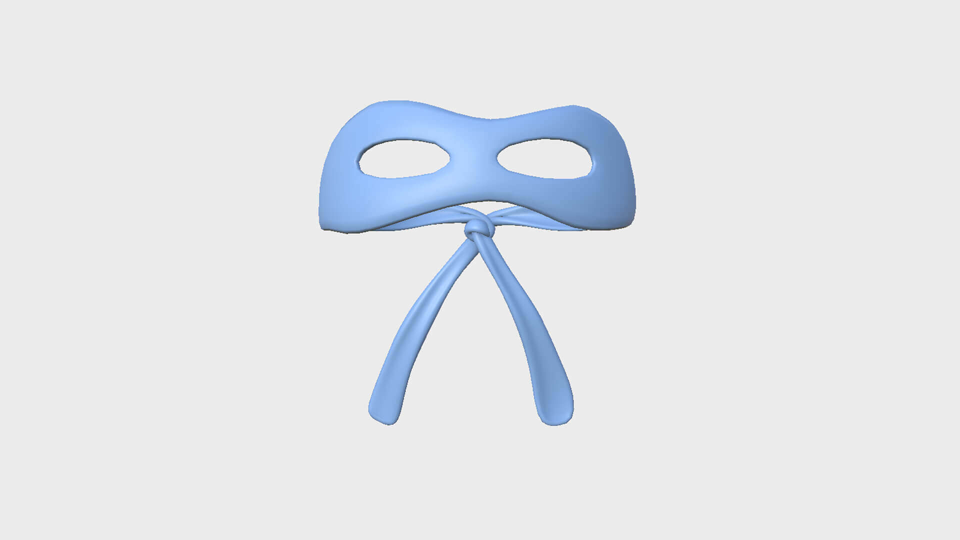 Ninja Turtle Mask 05 - Blue Cartoon 3D Model by gsommer