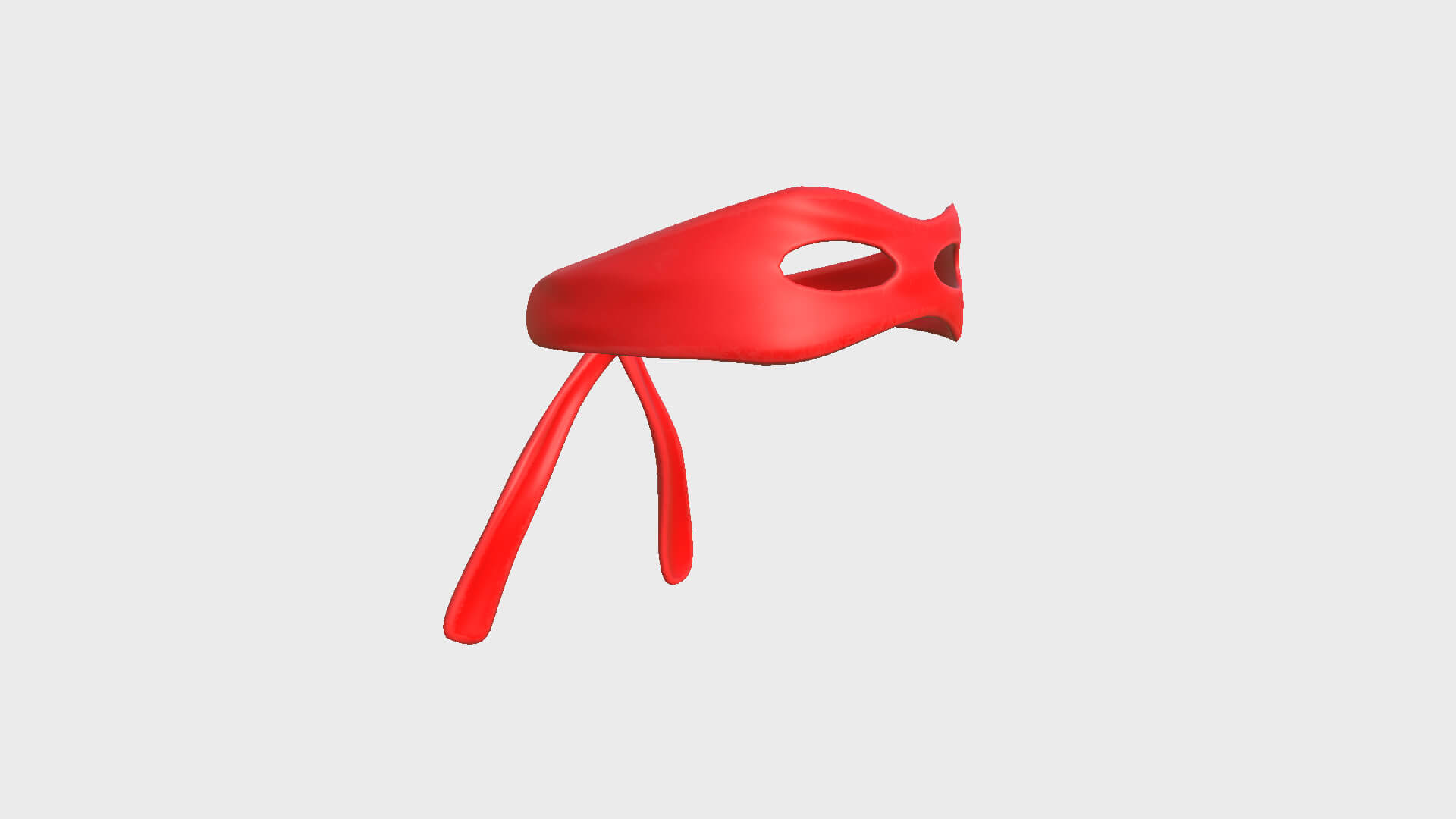 Ninja Turtle Mask 07 - Red Cartoon 3D Model by gsommer