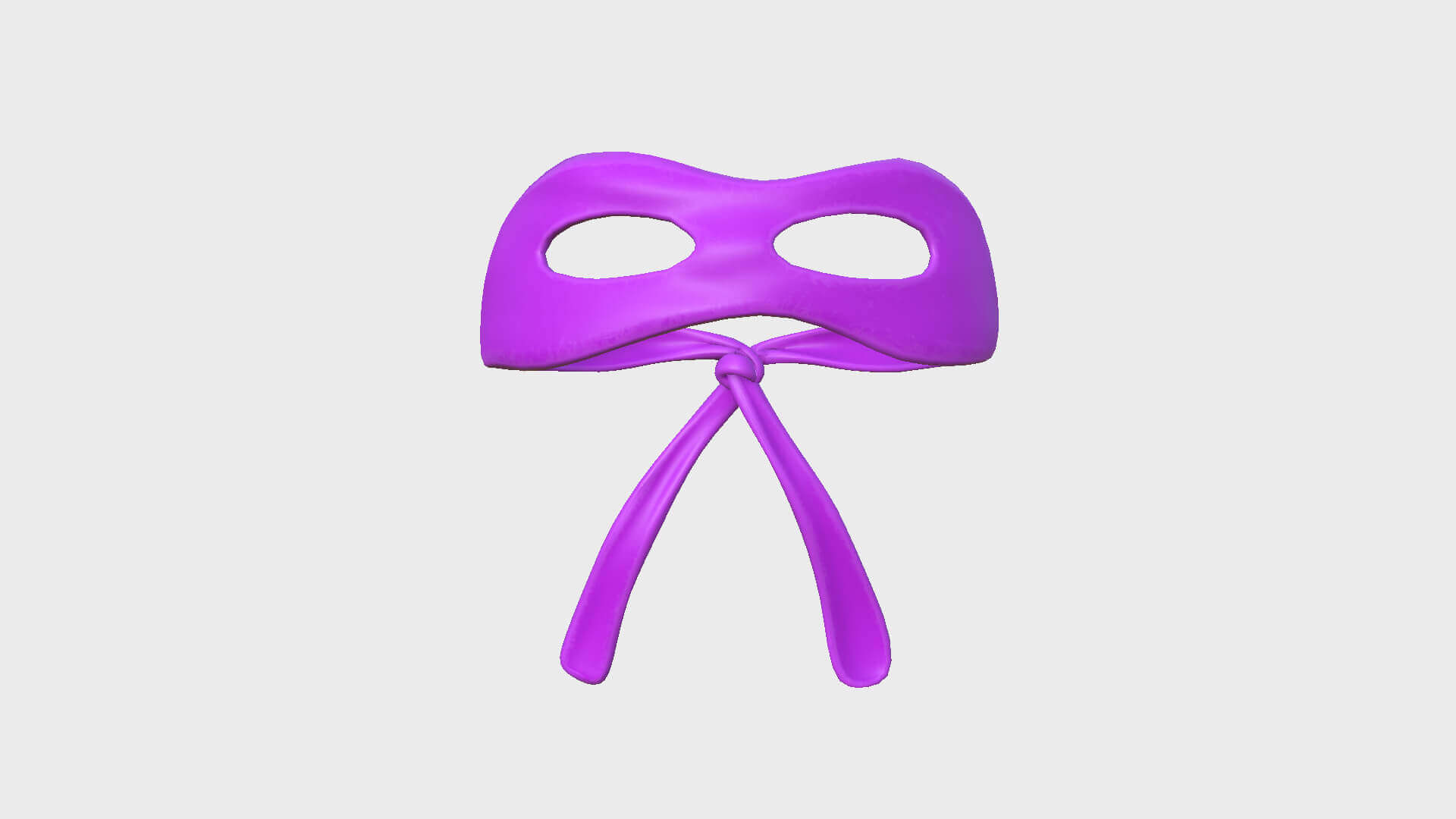 Ninja Turtle Mask 08 - Purple Cartoon 3D Model by gsommer