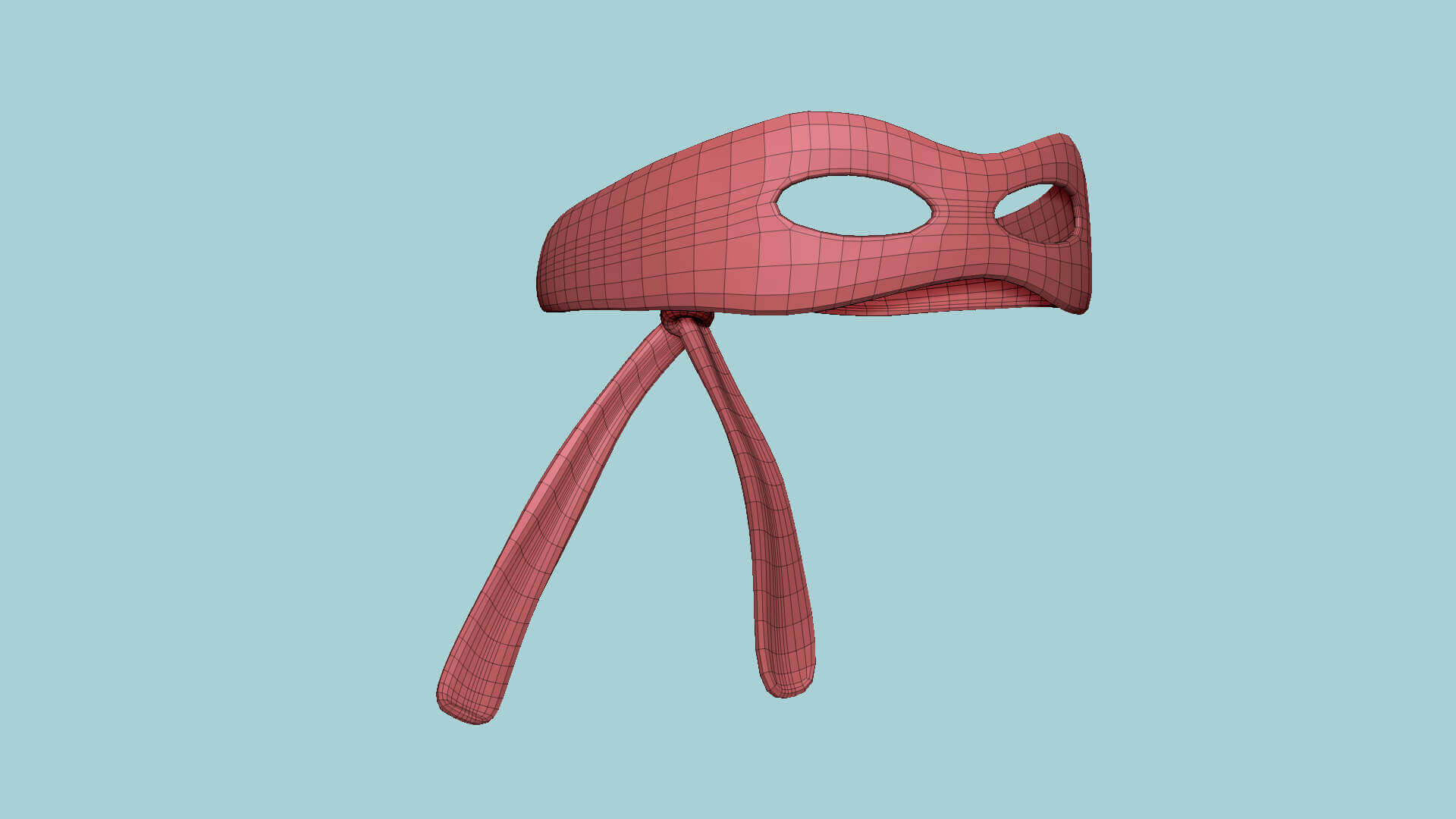 Ninja Turtle Mask 08 - Purple Cartoon 3D Model by gsommer