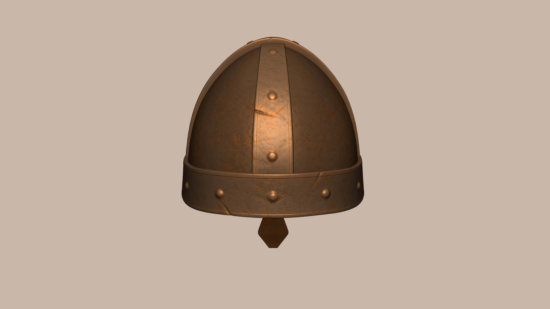 Old Rusted Medieval Helmet - 3D Model by gsommer
