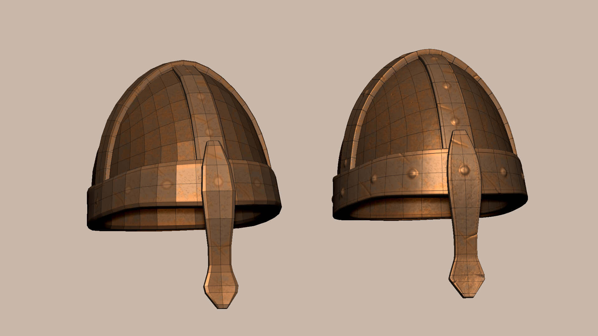 Old Rusted Medieval Helmet - 3D Model by gsommer