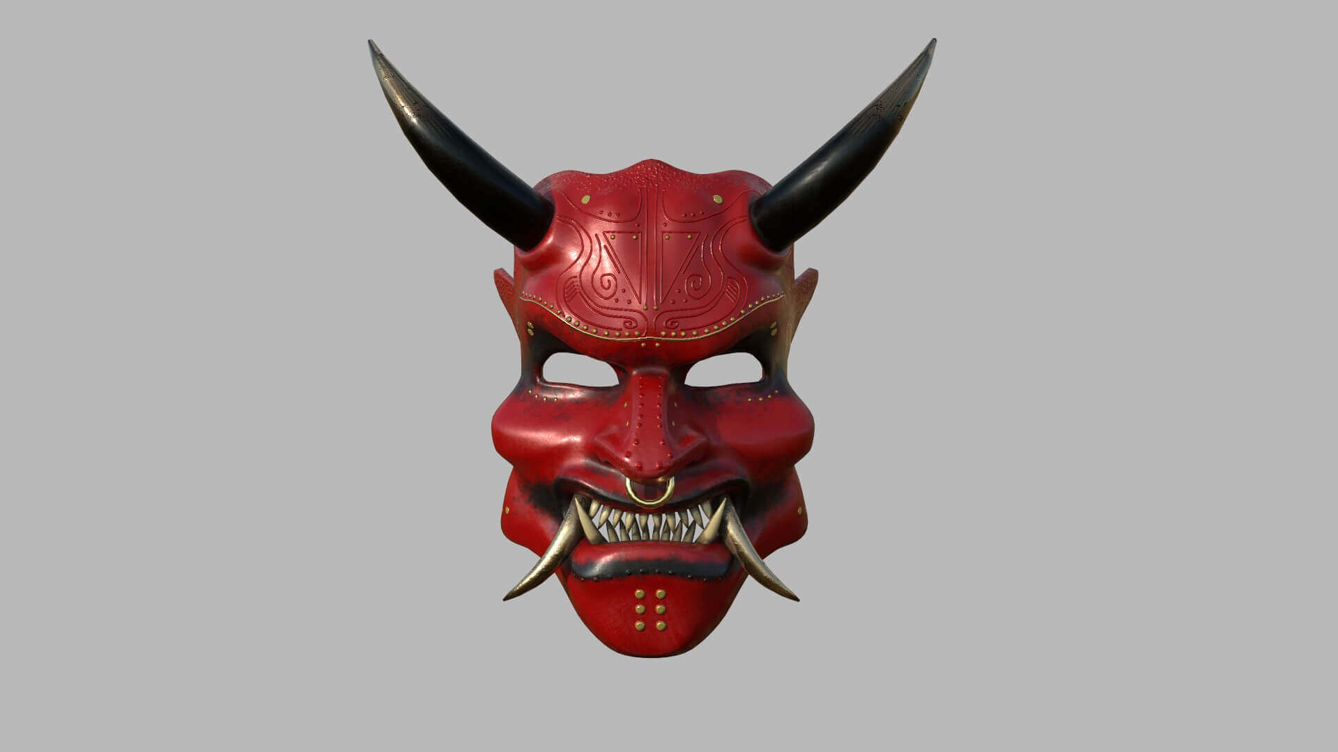 Red Hannya Mask