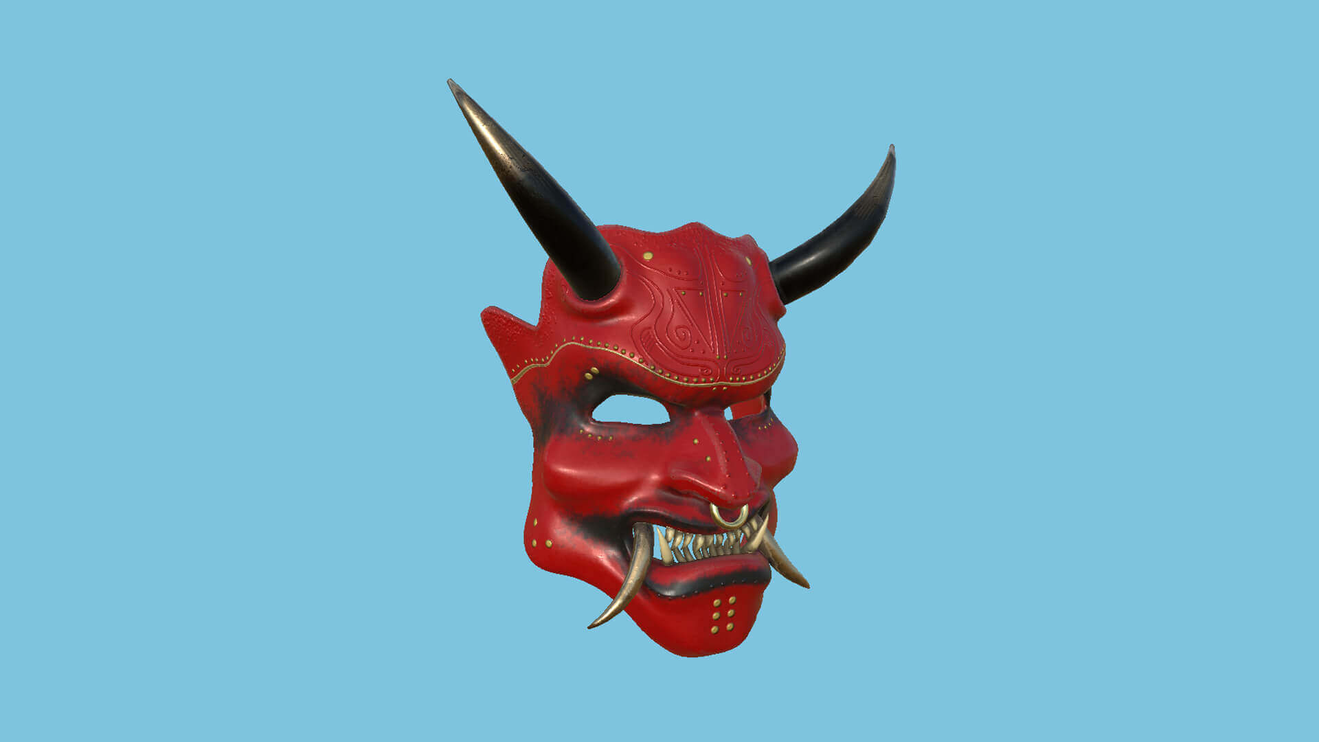 Red Hannya Mask