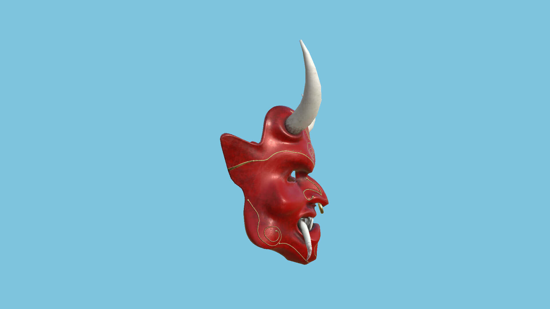 Red Hannya Mask