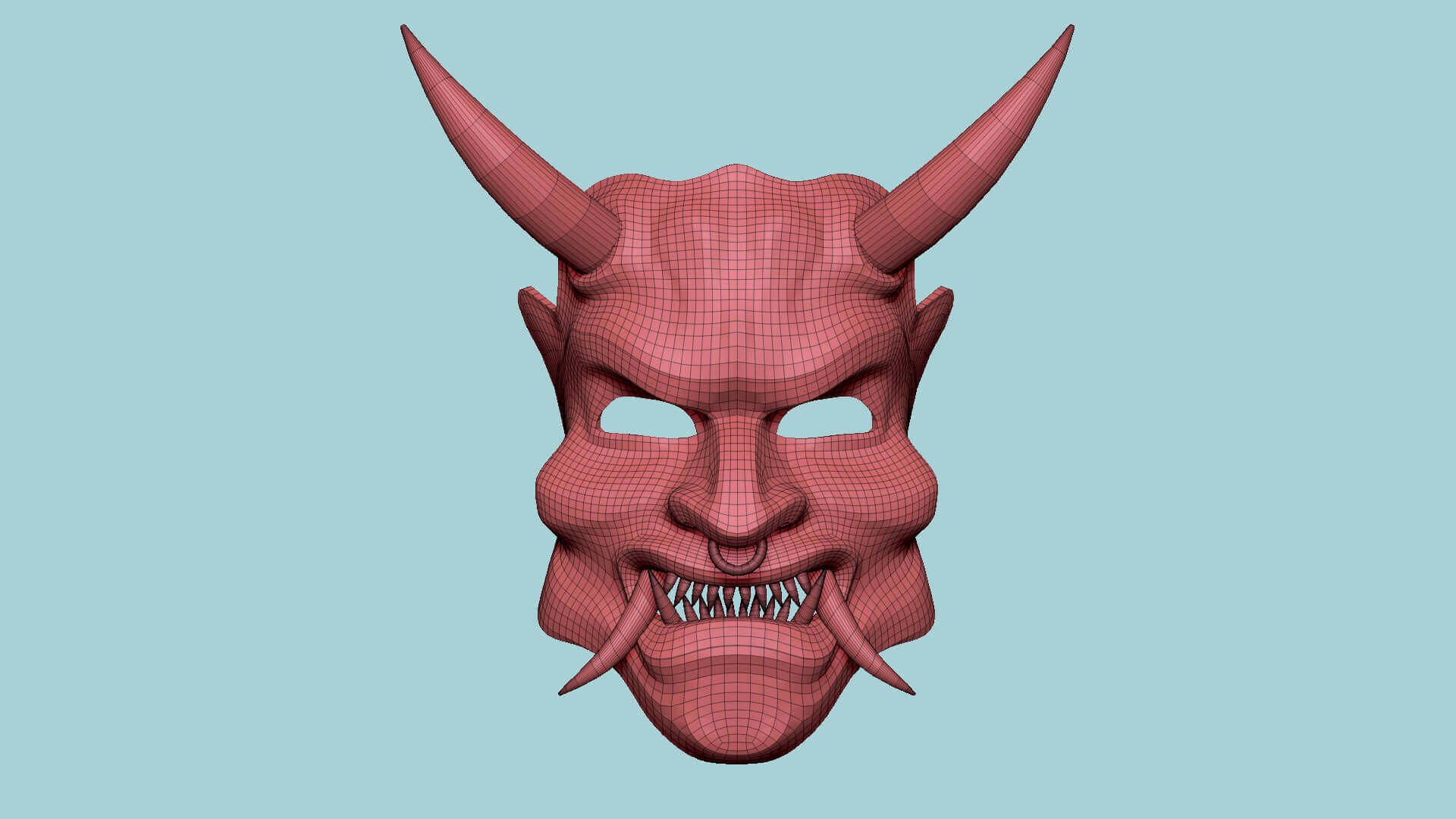 Red Hannya Mask