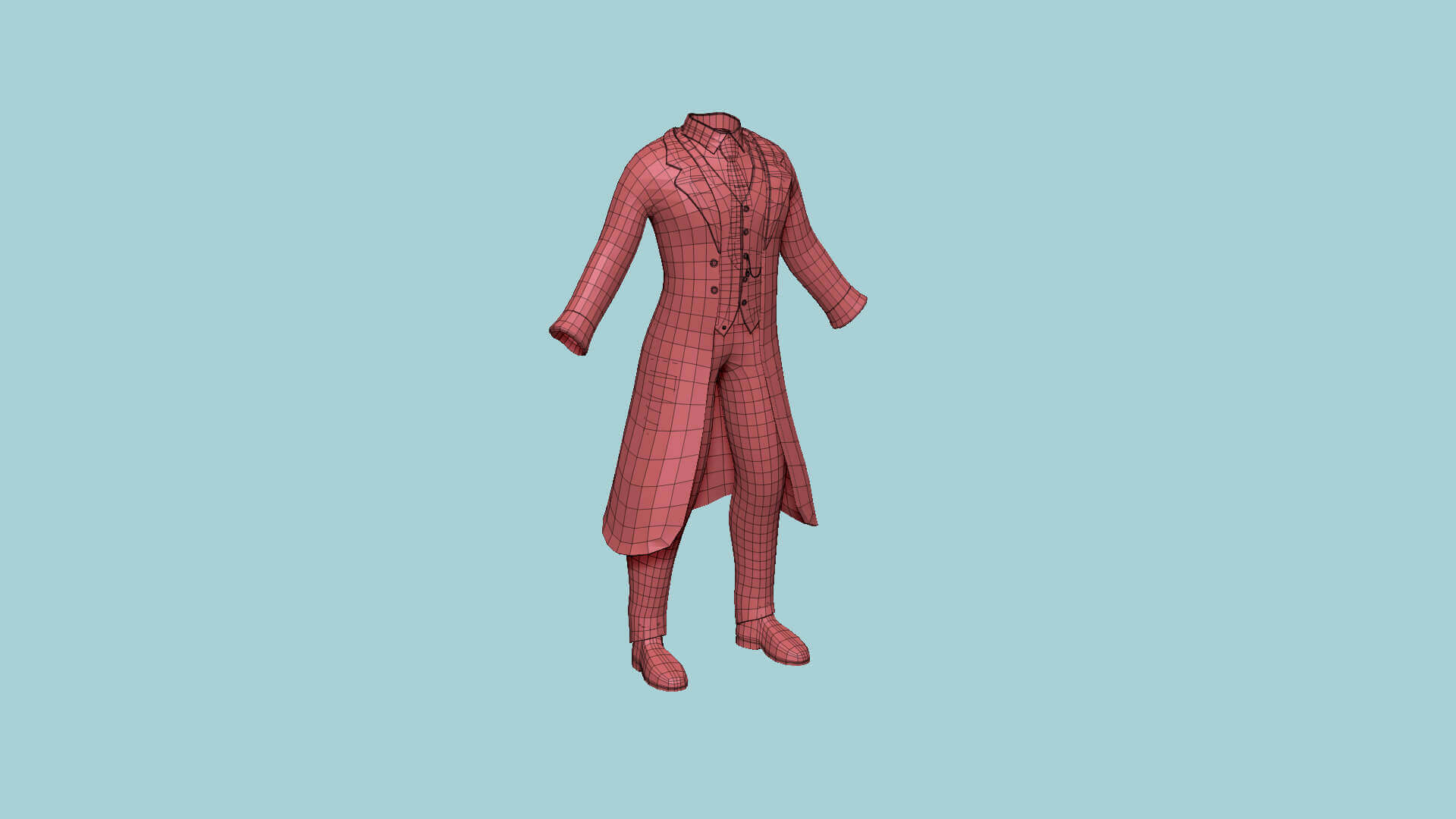 Peaky Blinders Outfit 02 - Brown 3D Model by gsommer