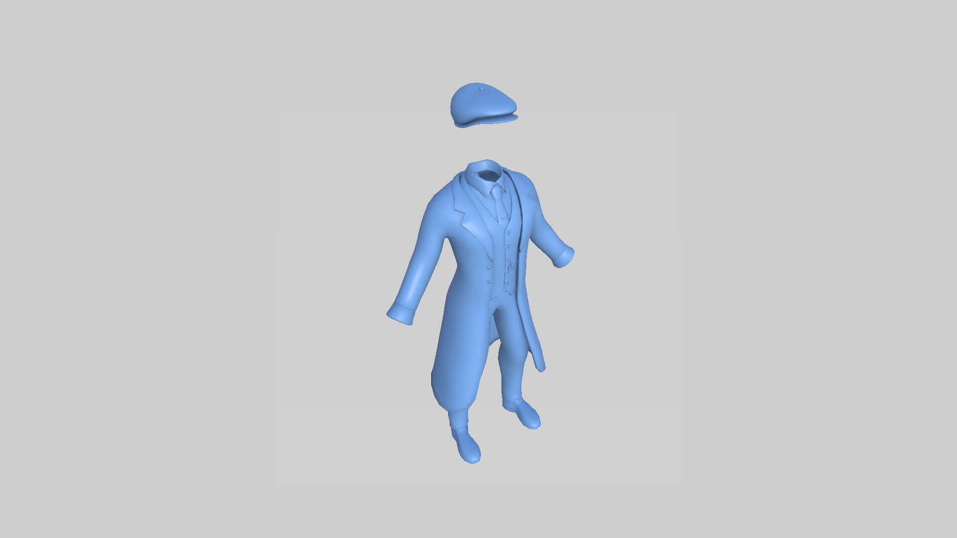 Peaky Blinders Outfit 04 - Black 3D Model by gsommer