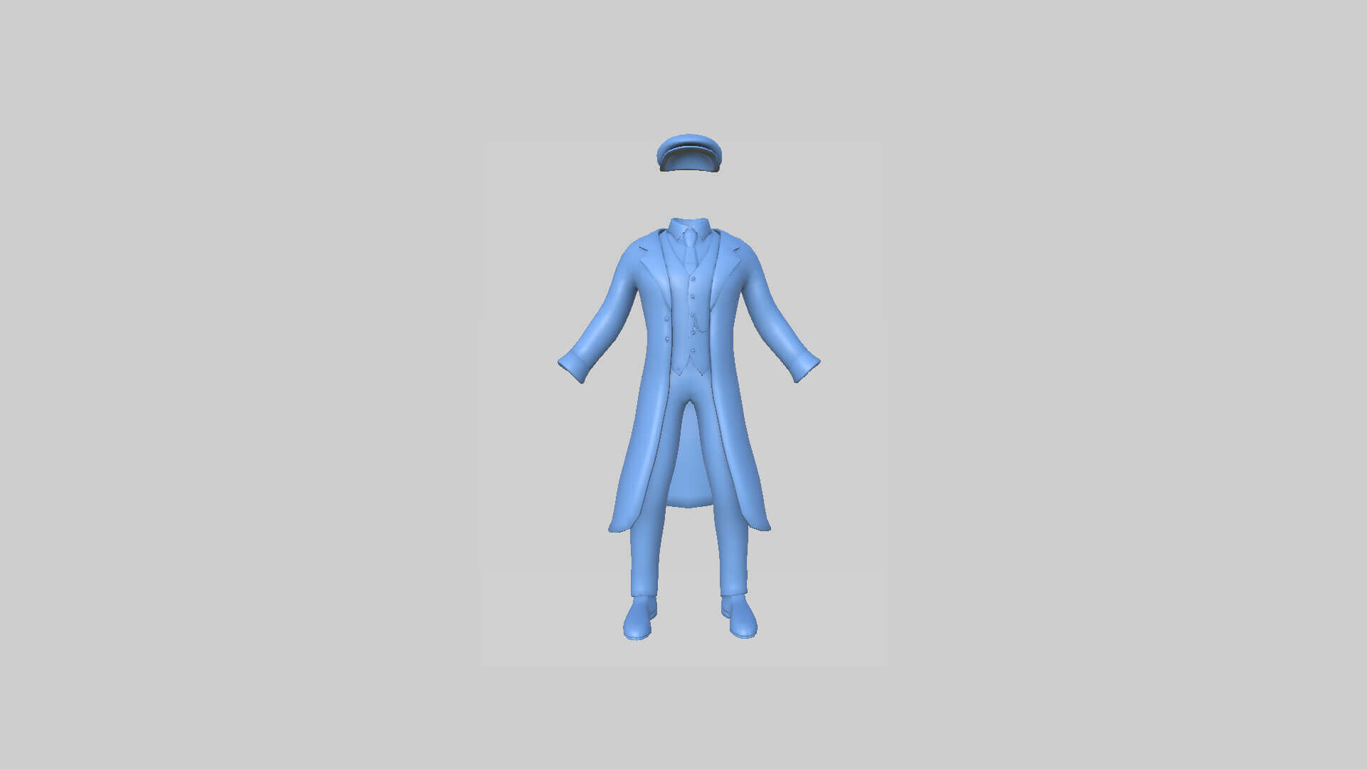 Peaky Blinders Outfit 06 - Black Leather 3D Model by gsommer