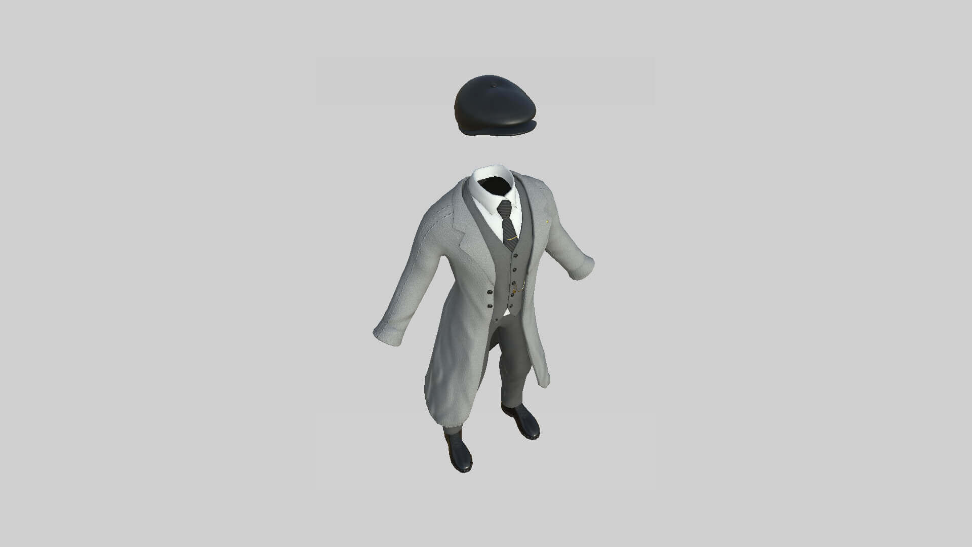Peaky Blinders Outfit 07 - Light Gray 3D Model by gsommer