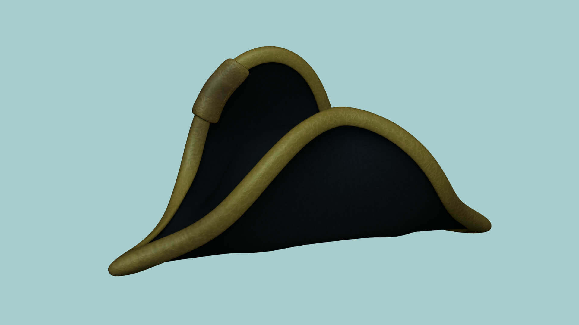 Pirate Hat 02 - Barbossa Hat - Corsair Version 3D Model by gsommer