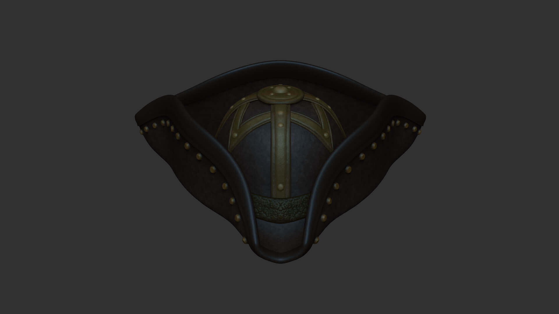 Pirate Hat 03 - Blackbeard Hat 3D Model by gsommer