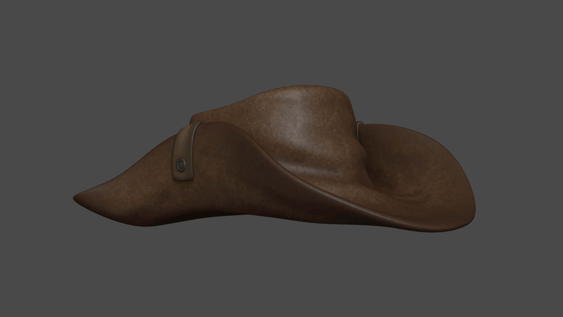 Pirate Hat 09 - Folded Pirate Hat 3D Model by gsommer