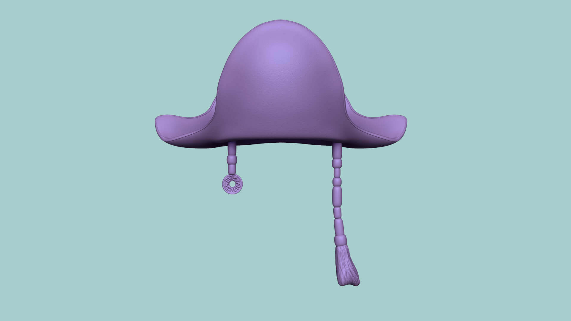Pirate Hat 16 - Pirate Hat With Braids 3D Model by gsommer