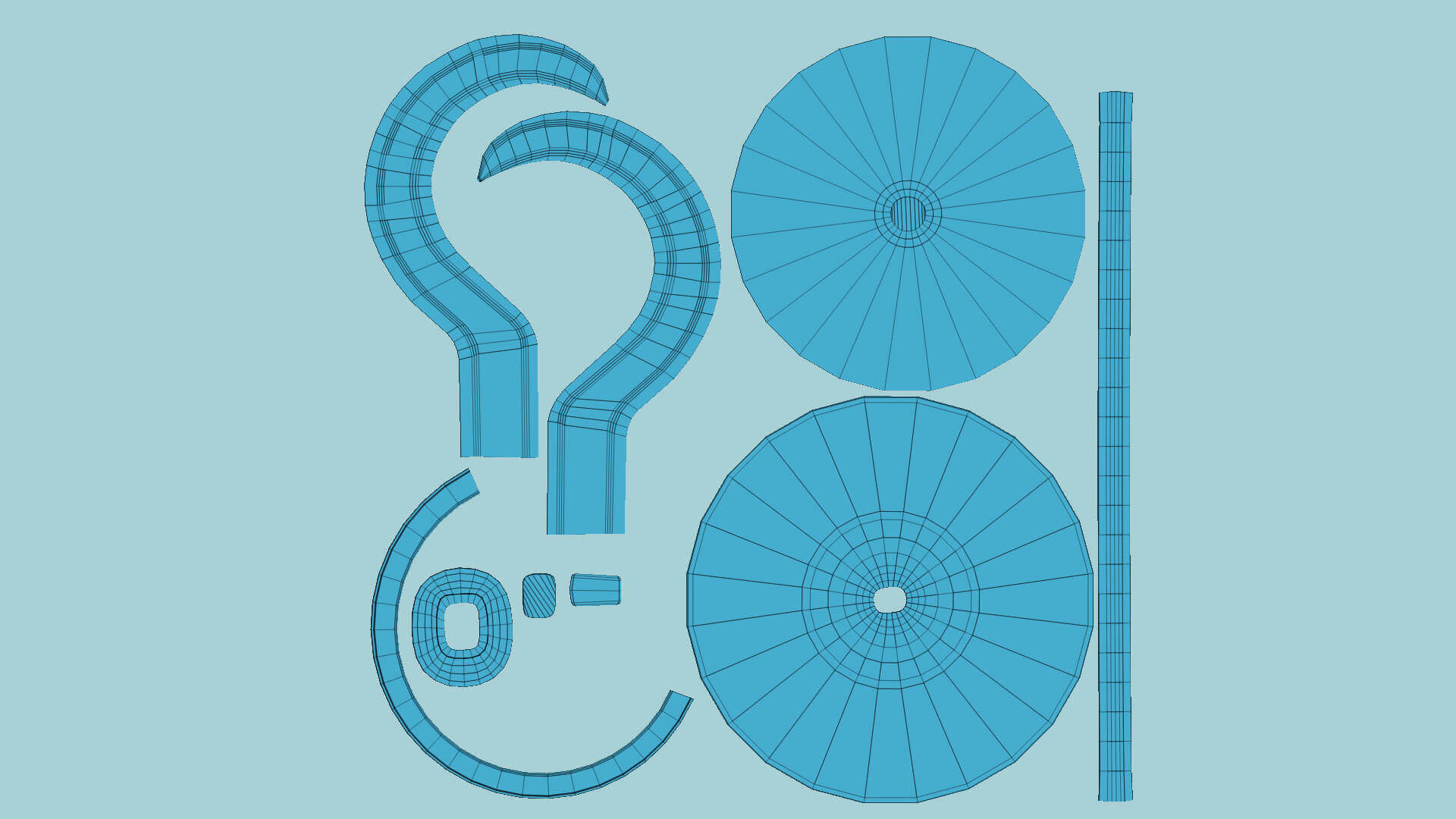 Pirate Hook 02 - Rust 3D Model by gsommer