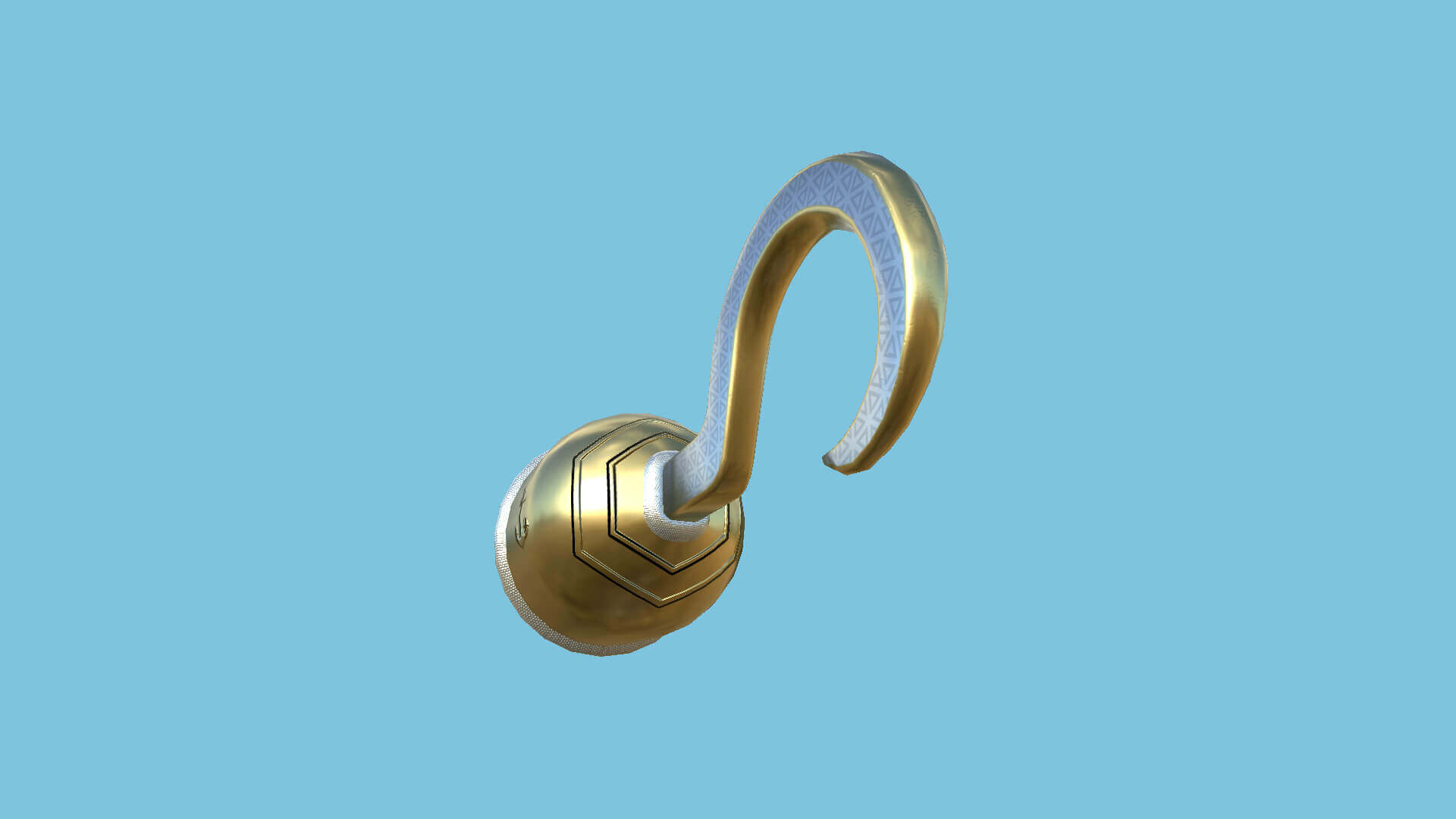 Pirate Hook 04 - Golden Luxury - 3D Model by gsommer