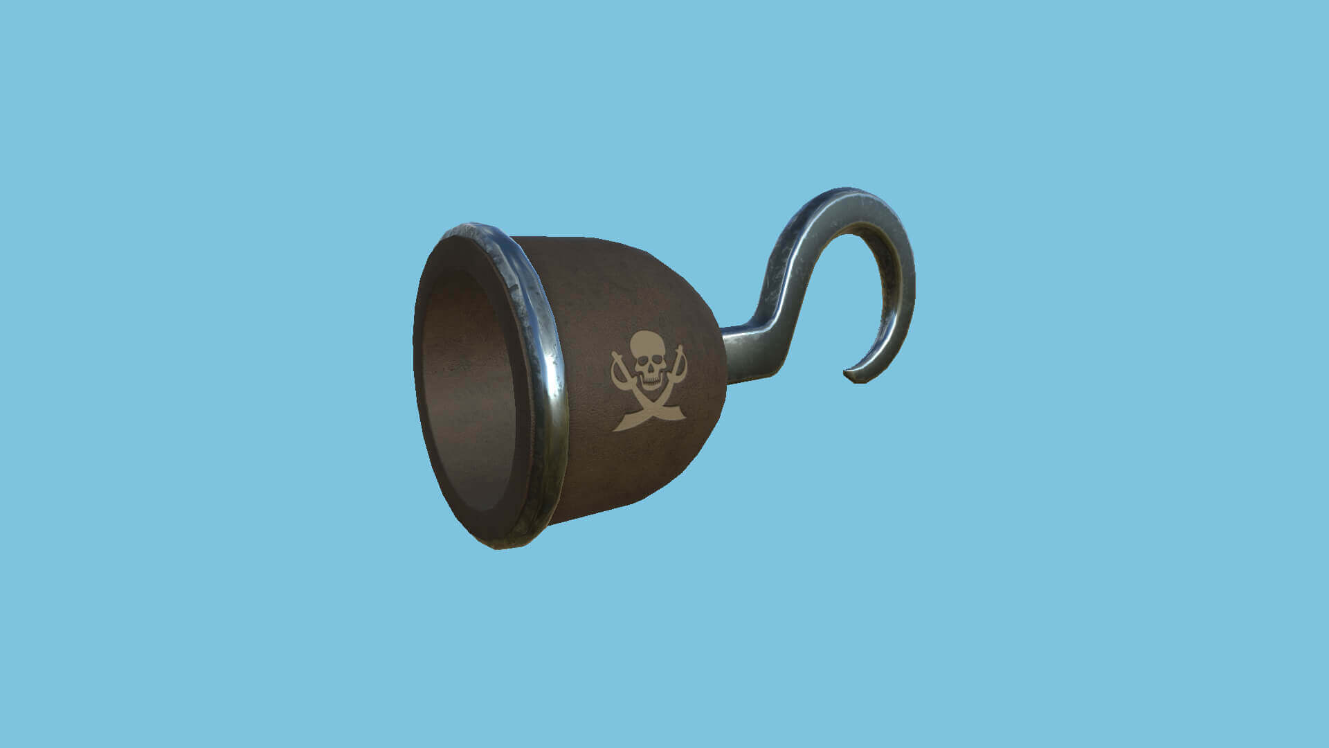 Pirate Hook 07 - Leather Metal 3D Model by gsommer