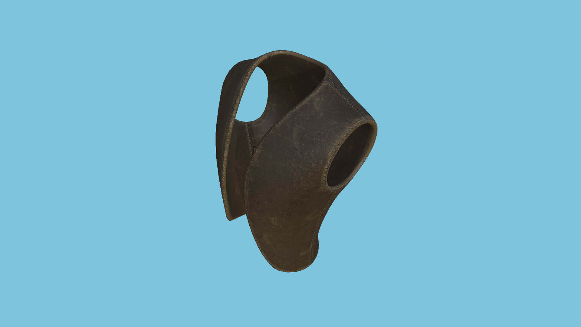 Pirate Vest 03 - Leather Rust 3D Model by gsommer