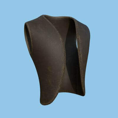 Pirate Vest 03 - Leather Rust 3D Model by gsommer