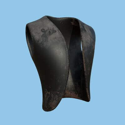 Pirate Vest 04 - Rust Dirt 3D Model by gsommer