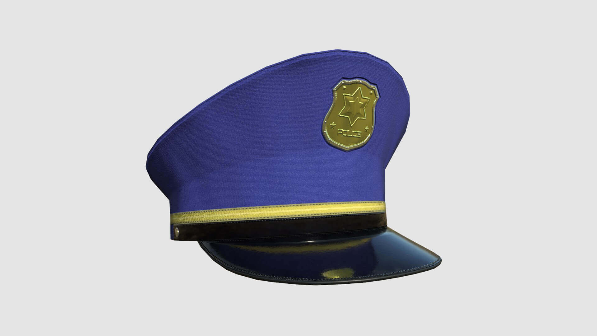 Blue Police Officer Hat