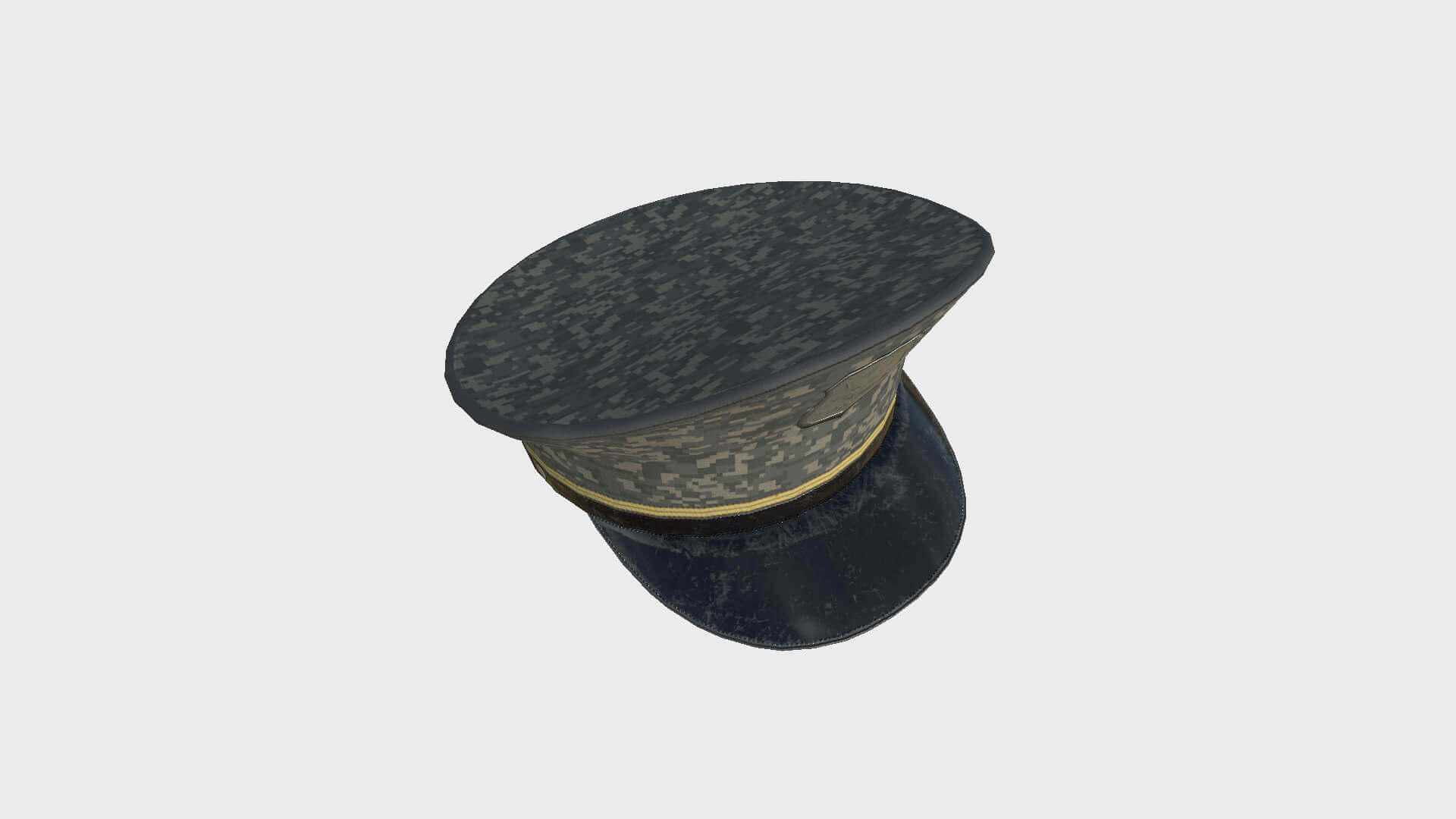 Police Cap 08 - Digital Camouflage 3D Model by gsommer