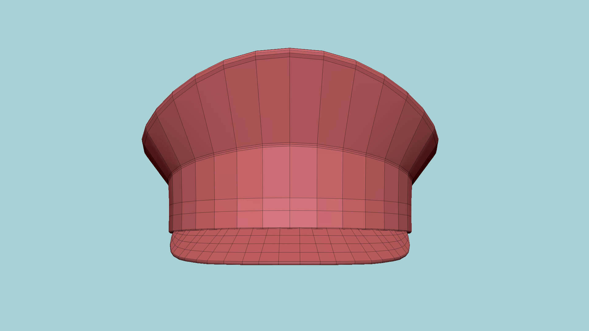 Police Cap 08 - Digital Camouflage 3D Model by gsommer