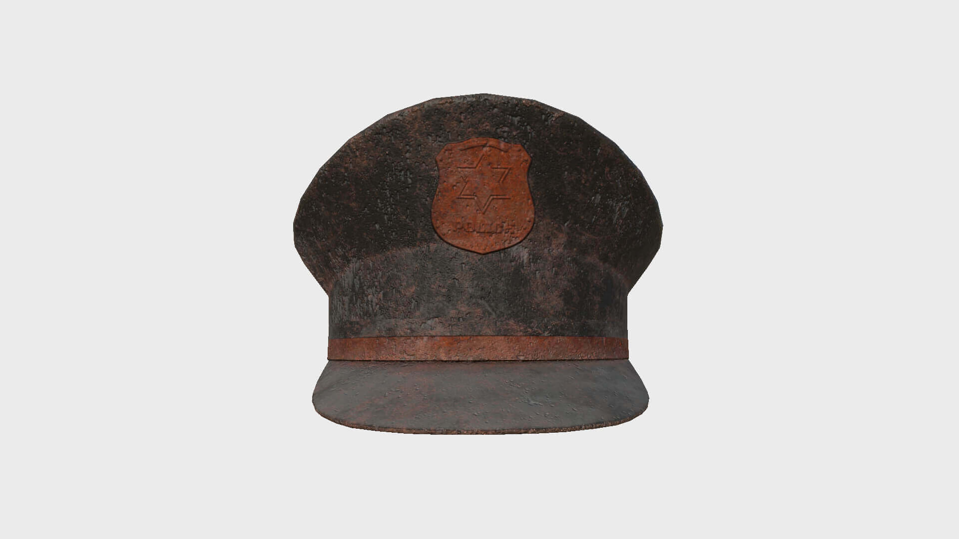 Police Cap 10 - Destroyed 3D Model by gsommer