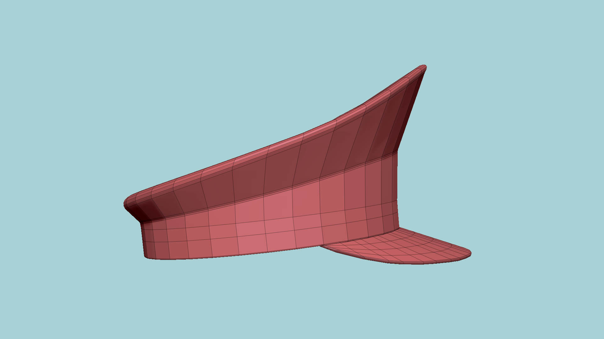 Police Cap 10 - Destroyed 3D Model by gsommer