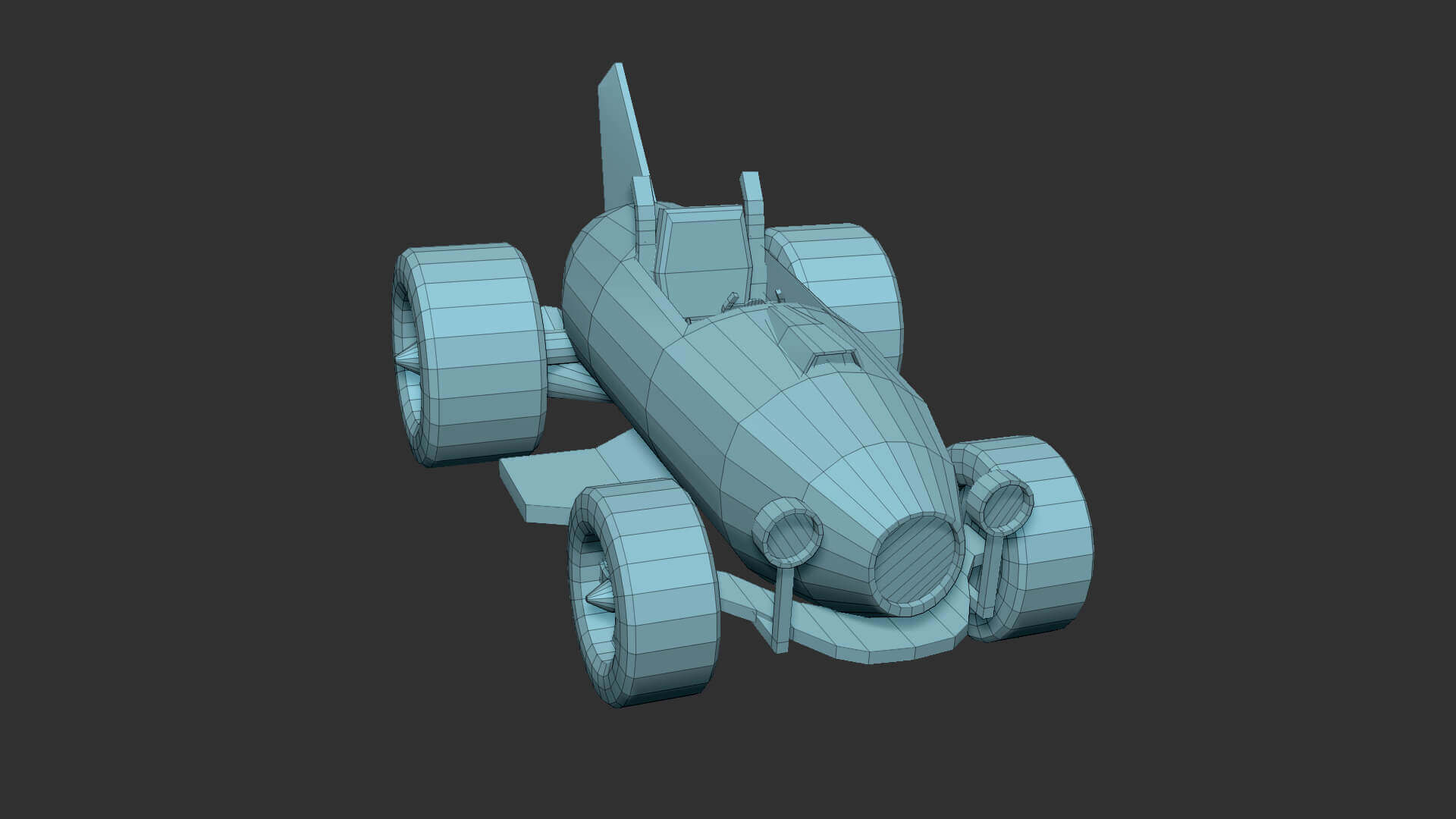 Racing Kart 03 - Girl 3D Model by gsommer