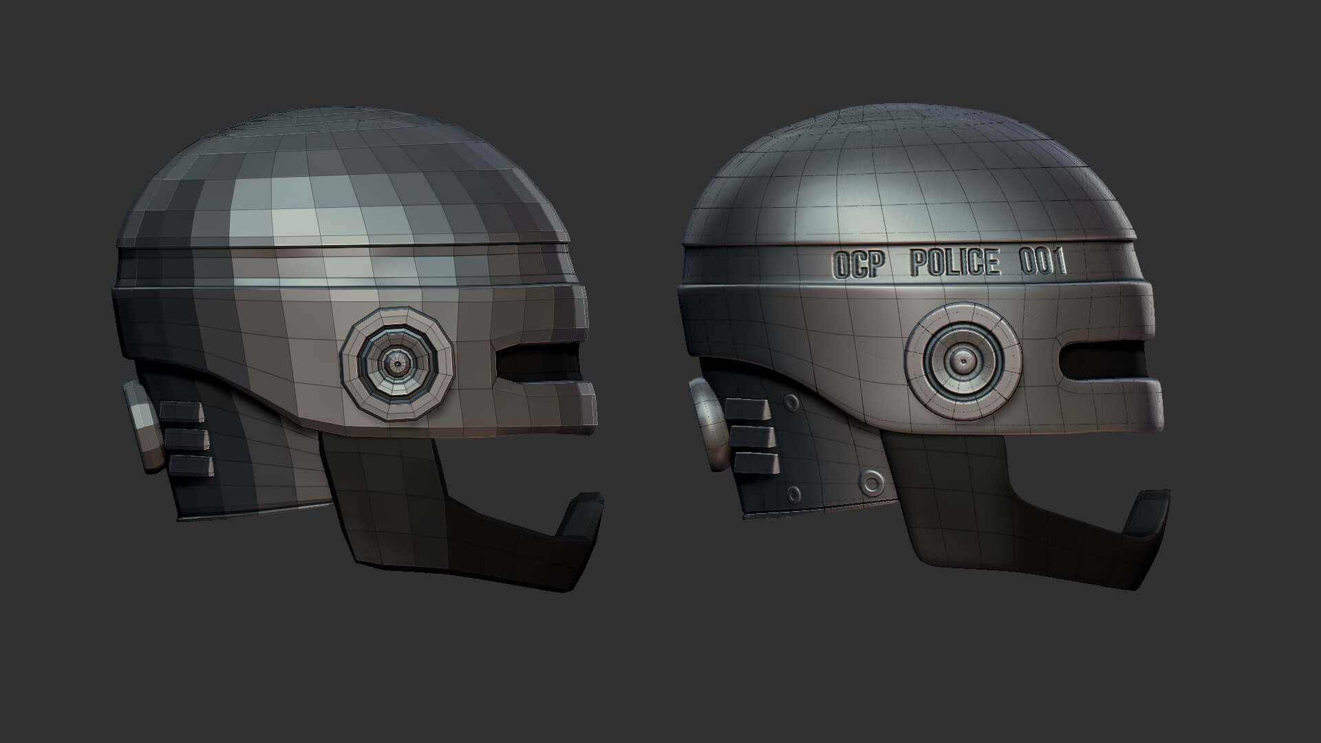 Robocop Helmet - 3D Model by gsommer