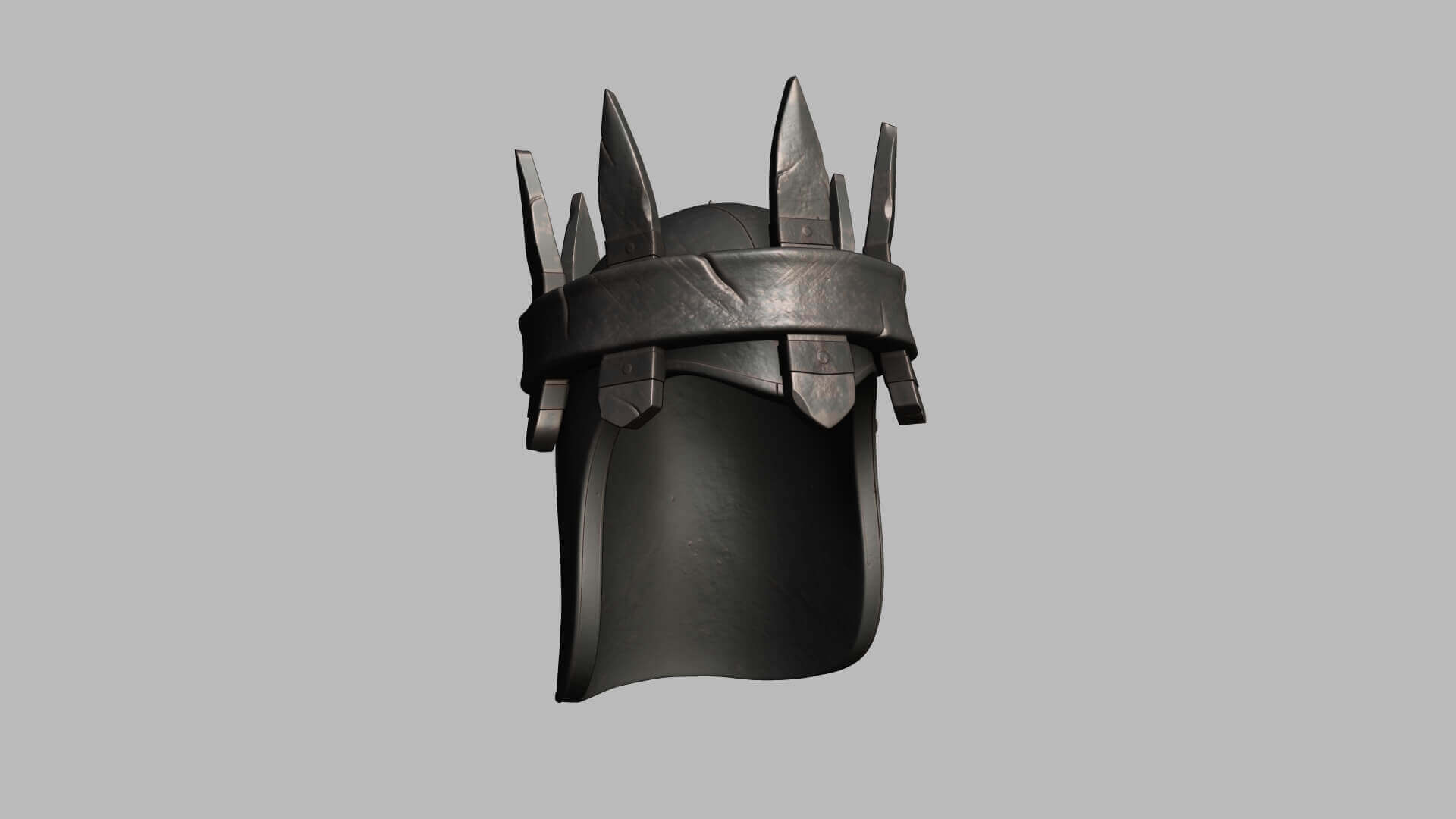 Rusted Crown Helmet - 3D Model by gsommer